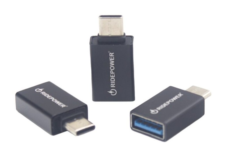 RidePower Male USB To Female USB-C Power Adapter | JPCycles.com
