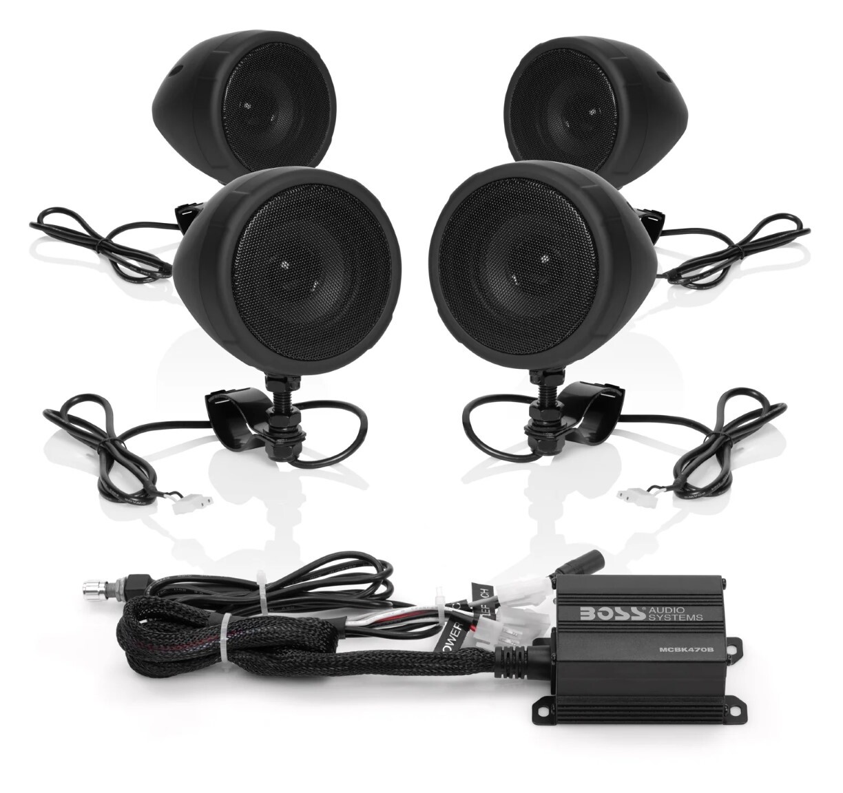 Boss Audio Rebel 1000 Watt 4 Speaker Bluetooth Sound System | JPCycles.com
