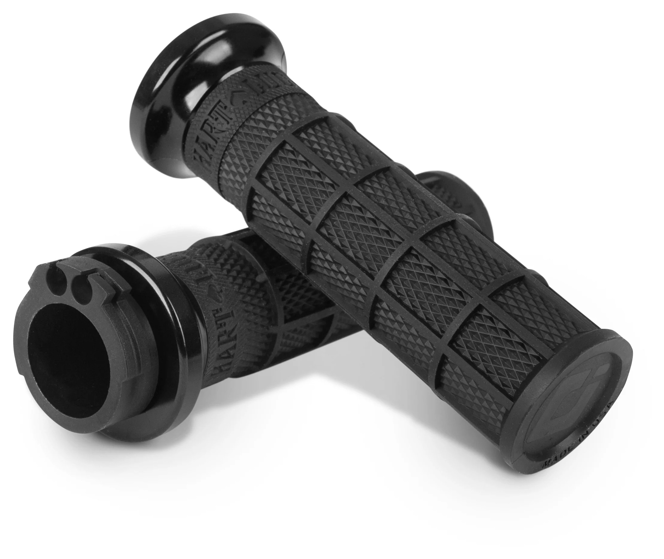 ODI Hart Luck Lock On Grips For Harley With Dual Cable Throttle ...