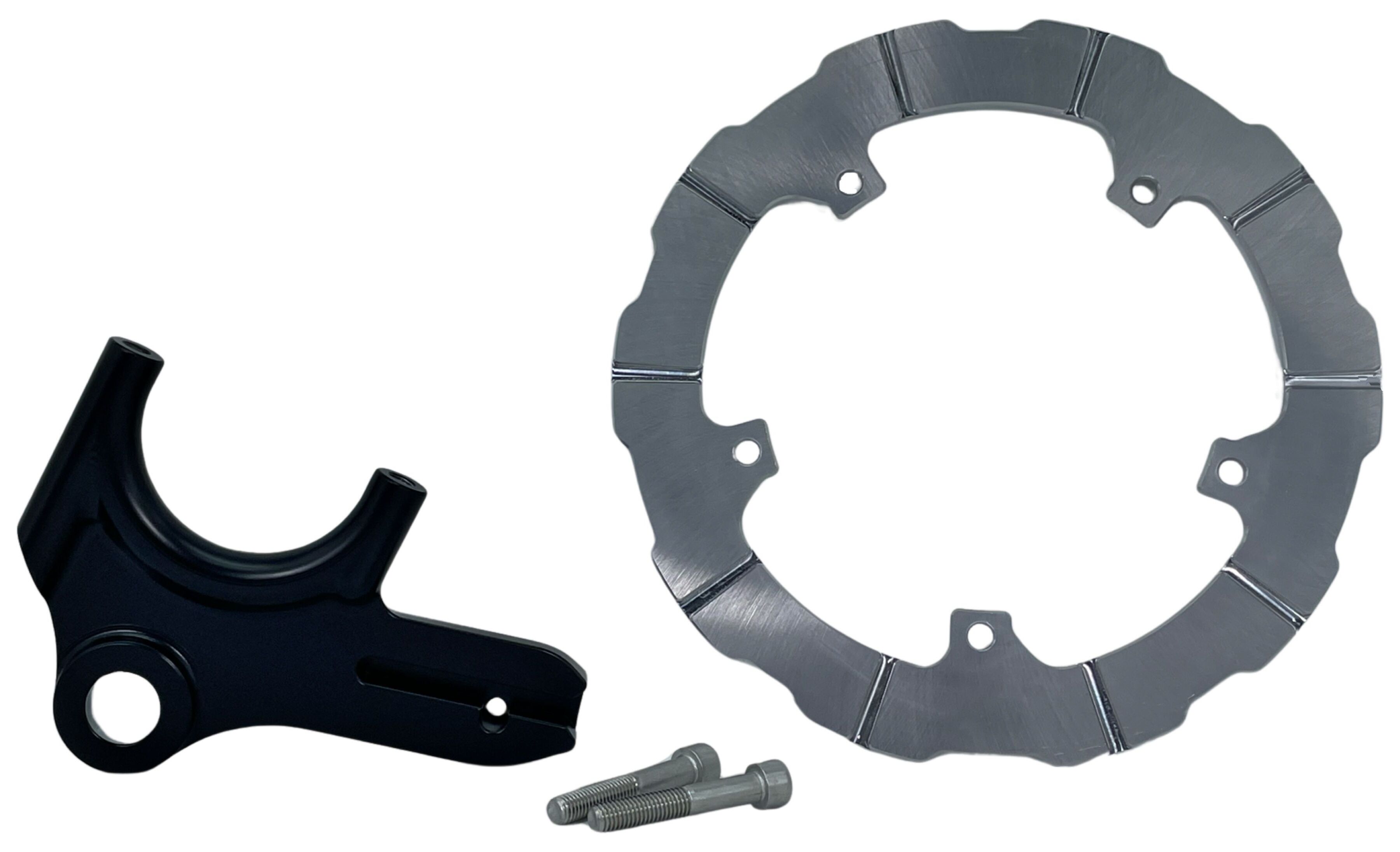 Bare Knuckle Performance Rear Radial Brake Mount Bracket & Rotor Kit ...