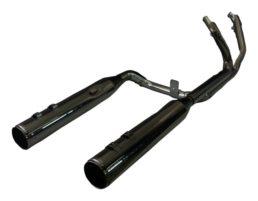 Khrome Werks 2-Into-2 Dominator Exhaust System With 4-1/2" Mufflers For ...