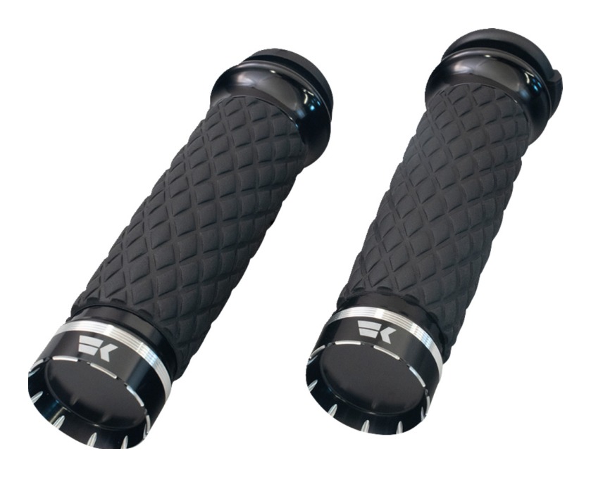 Khrome Werks Tracer Custom Contour Diamond Grips For Harley With ...