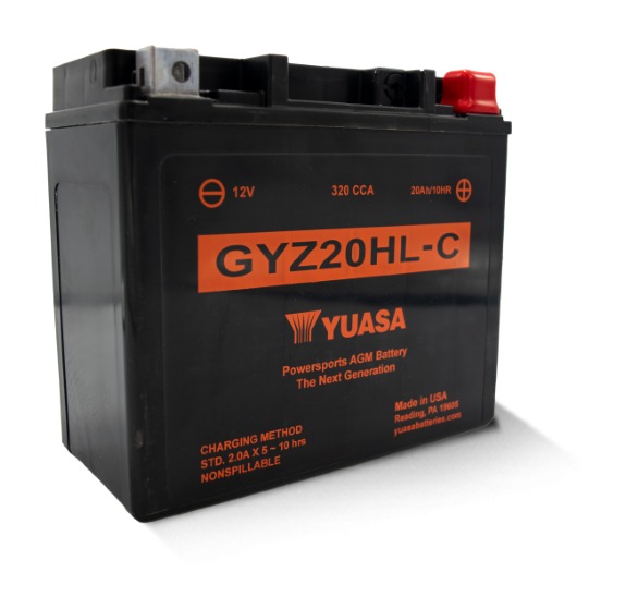 Yuasa Motorcycle Battery Yuasa YUAM7250H YTX24HL Factory Activated AGM ...
