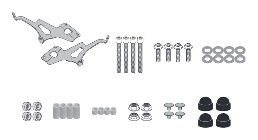 Givi A9058A Windshield Fit Kit Royal Enfield Super Meteor 650 2023-2024 ...