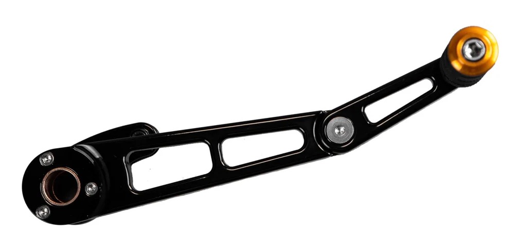 Santoro Fabworx Just The Tip Adjustable Brake Arm For Harley | JPCycles.com