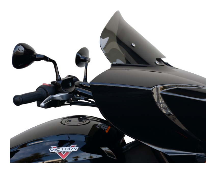 Wind Vest Gun Smoke Windshield For Victory Cross Country / Magnum 2010 ...