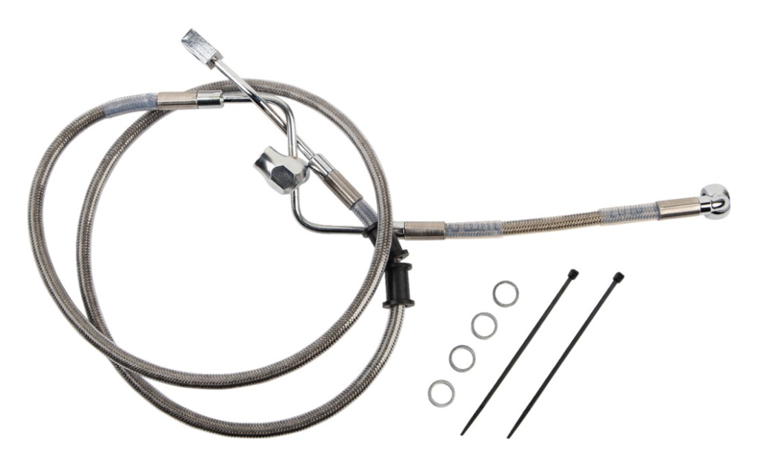 Drag Specialties Rear Brake Line Kit For Harley ABS Softail FLFB / FXBR ...