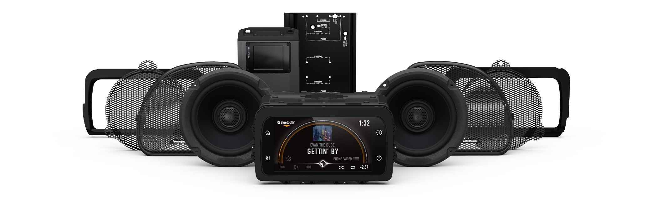 Rockford Fosgate Stage 2 Complete Audio Kit For Harley Touring 2014 ...