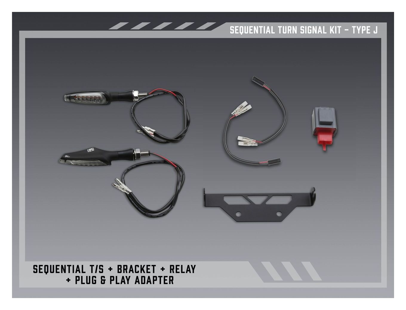 Yoshimura Sequential LED Signal Kit For V2 Fender Eliminator Kits Type ...
