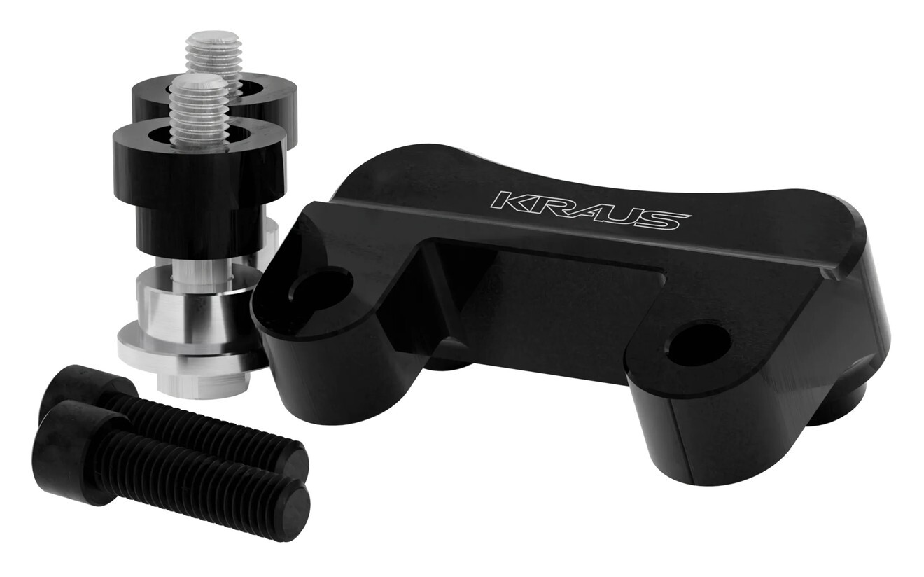 Kraus Raptor 1-1/2" Riser Pull Back Plate For Harley Dyna / Softail ...