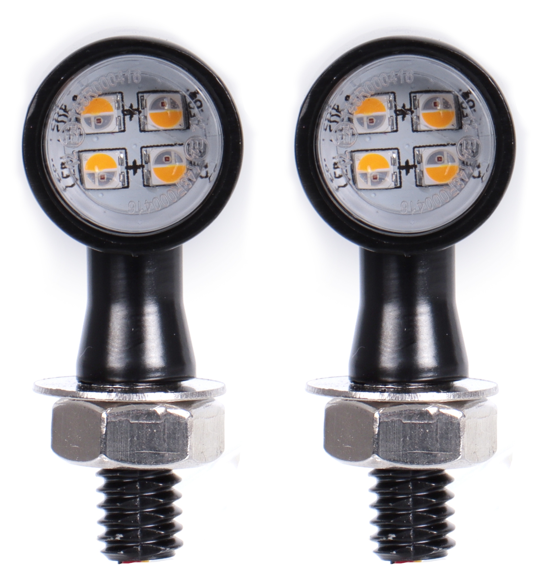 Milwaukee Twins LED Amber Turn Signal Set | JPCycles.com