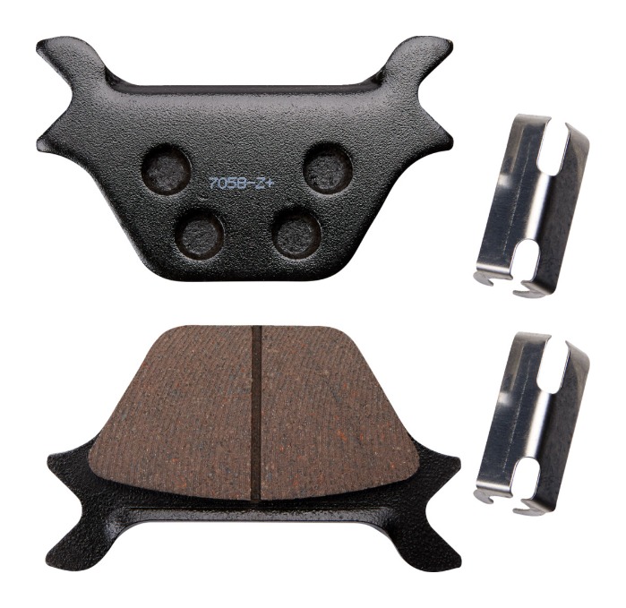 Lyndall Brakes Z-Plus Carbon / Aramid Rear Brake Pads For Harley Big ...