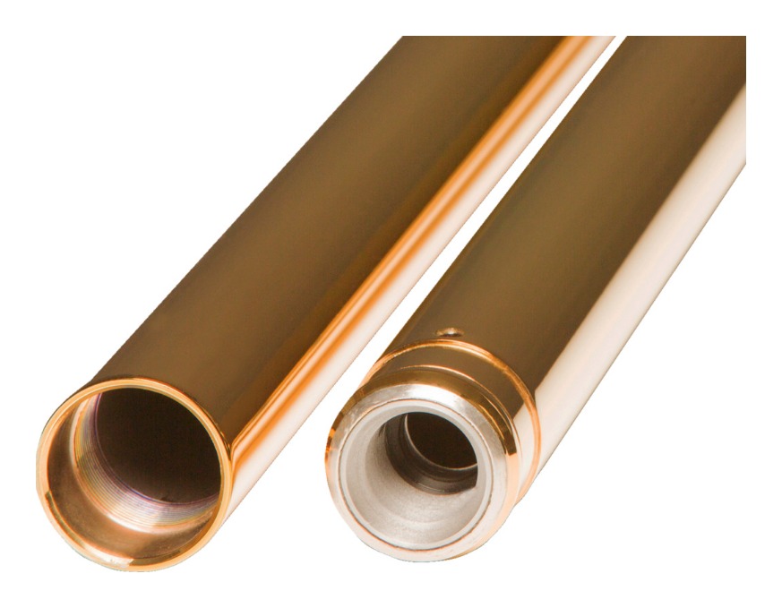 Custom Cycle Engineering Gold TNC 49mm Fork Tubes For Harley Touring ...