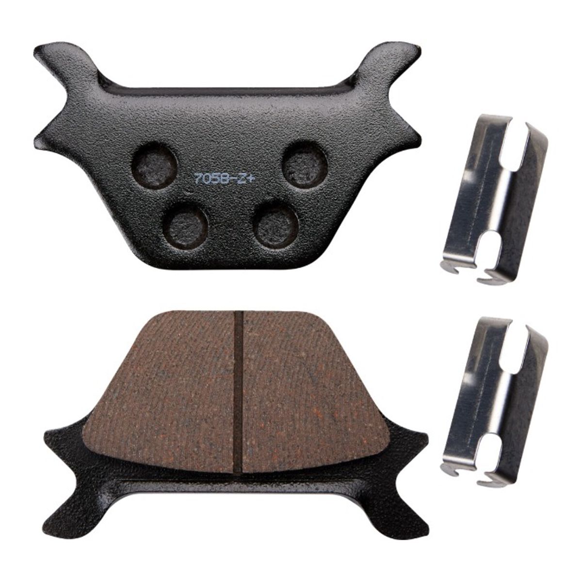 Lyndall Brakes Z-Plus Carbon / Aramid Rear Brake Pads For Harley Big ...